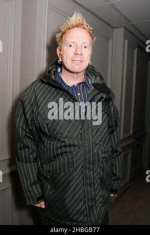 John Lydon poses after being interviewed by Ian Wright for Absolute ...