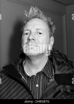 John Lydon poses after being interviewed by Ian Wright for Absolute ...