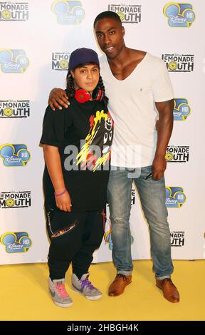 Simon Webbe and daughter Alanah arriving at the Lemonade Mouth Disney ...