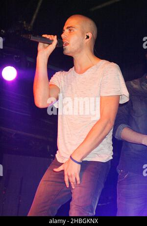 Max George of The Wanted performs at G-A-Y Heaven in London Stock Photo ...
