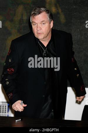 Meatloaf signs copies of his new album at HMV Oxford Street, London ...