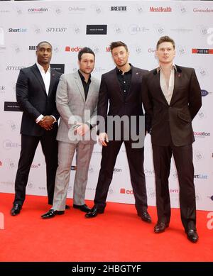 London, UK. Duncan James and Lee Ryan at the Chortle Comedy Awards ...