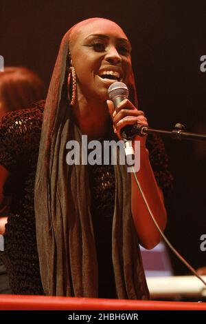 Laura Mvula performing live at Shepherds Bush Empire Featuring: Laura ...