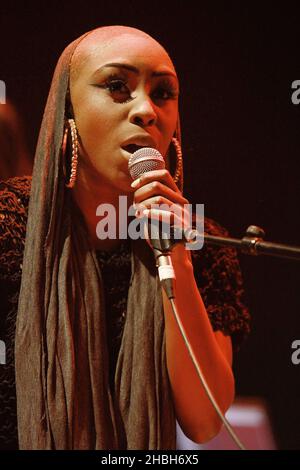 Laura Mvula performing live at Shepherds Bush Empire Featuring: Laura ...