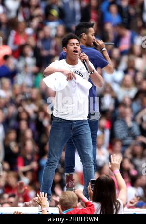 Rizzle Kicks perform on stage at Unity: A concert for Stephen Lawrence ...