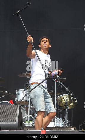 Harley "Sylvester" Alexander-Sule of Rizzle Kicks Bestival 2012 held at ...