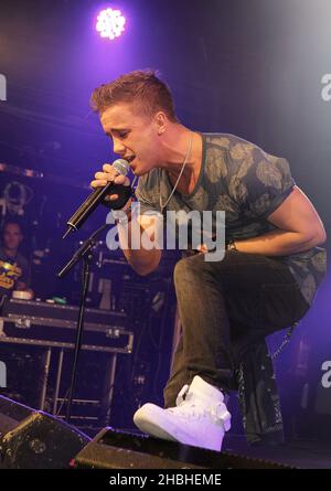 Sam Callahan performs on stage at G-A-Y Heaven in London Stock Photo ...