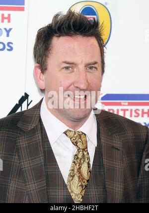 Lee Mack arrives at the British Comedy Awards held at the O2 Arena and ...