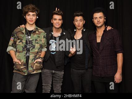 George Shelley, Josh Cuthbert, Jaymi Hensley and Jamie Hamblett aka JJ ...