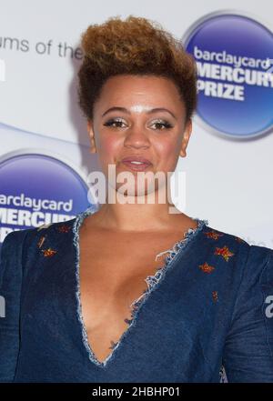 Gemma Cairney attends the Barclaycard Mercury Prize Awards at the ...