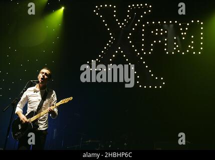 The Editors performing live at the XFM Winter Wonderland at the Carling ...