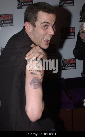 Steve O from Jackass photographed at the NME Carling awards at PoNaNa ...