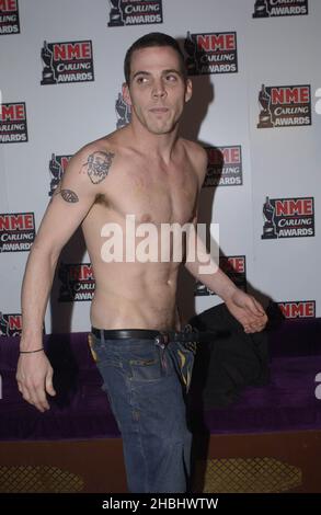 Steve O from Jackass photographed at the NME Carling awards at PoNaNa ...