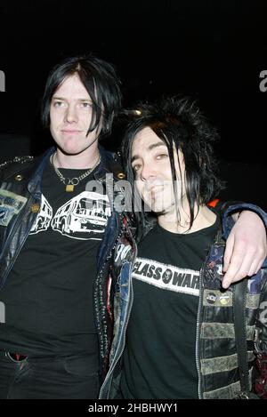 Casey Chaos of Amen, photographed at the NME Carling awards at PoNaNa ...