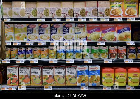 A selection of packaged Jewish food for sale at Waldbaums supermarket ...