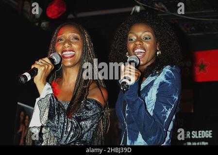 Debbie and Camille Sledge of Sister Sledge perform on the Grand Central ...