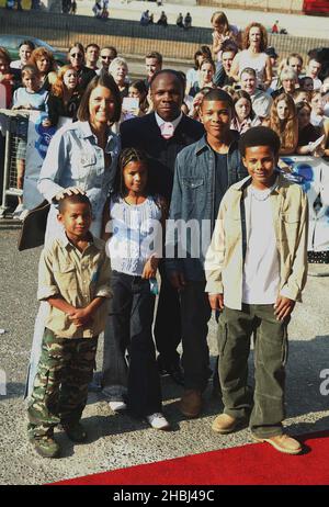 Chris Eubank and family at Disney Channel Kids Awards at the Royal ...