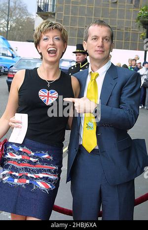 Frank Skinner and girlfriend at the Mirror Pride of Britain Awards at ...
