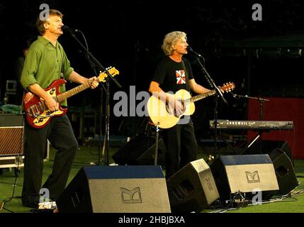 Neil & Tim Finn launch their new album "Everyone Is Here" at a concert ...