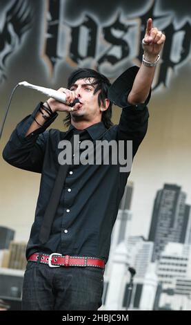 The Lost Prophets perform live at the V Festival Hylands Park ...
