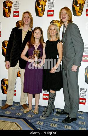 Bonnie Wright at the BAFTA British Children's Awards recognizing ...
