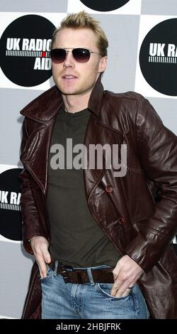 Ronan Keating at UK Radio Aid, Leicester Square, London - 17 January ...