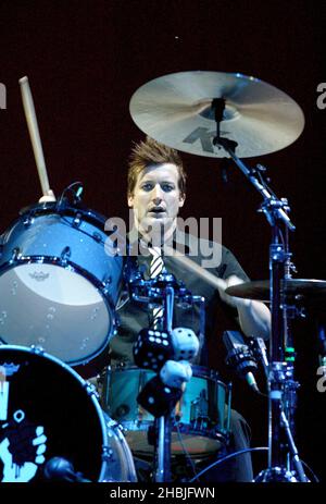 Californian band Green Day play London gig of their first UK tour in ...