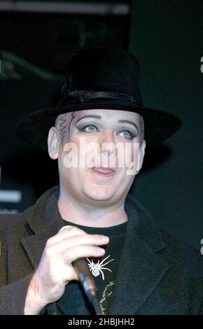 Former Culture Club frontman Boy George signs copies of his March 3 ...