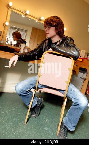 Tom Vek; backstage The Bees at final date of UK tour promoting current ...