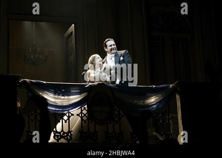 Elena Roger and Philip Quast performing Stock Photo - Alamy
