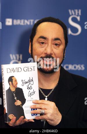 David Gest signing copies of his autobiography 'Simply the Gest' at ...