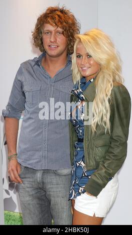 Ben Lunt and Lianne Dauben of Shipwrecked relax during BBC Radio 1's ...