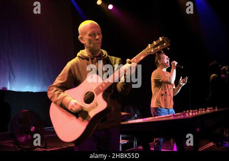 Andy Bell and Vince Clark, of Erasure, in soundcheck and concert at ...