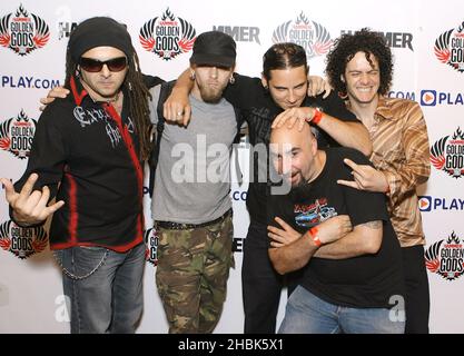 Breed 77 arrive at the Metal Hammer Awards held at Koko, north London ...