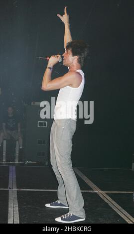 Jonas Altberg of Basshunter makes his debut performance on stage at the ...