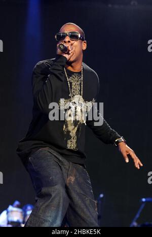 Jay Z headlines the first day of the O2 Wireless Festival in Hyde Park ...