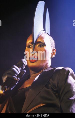 Grace Jones performing live at the Roundhouse London, England - 30.01. ...