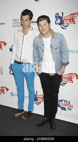 Mark Ronson and Daniel Merriweather Summertime Ball 2009 held at the ...