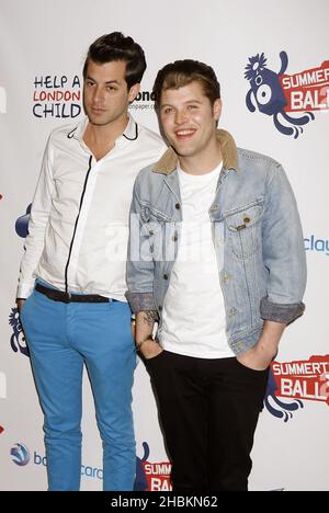 Mark Ronson and Daniel Merriweather Summertime Ball 2009 held at the ...