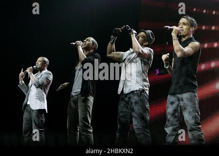JB from JLS performing during Capital FM's Jingle Bell Ball at the O2 ...