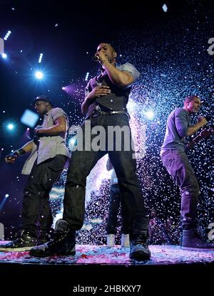 JB of JLS performing during Capital FM's Jingle Bell Ball at the O2 ...