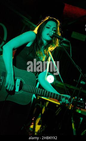 Tiffany Page performs live for the Q The Music Club at the Hard Rock ...