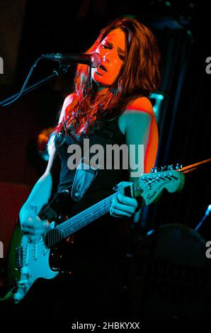 Tiffany Page performs live for the Q The Music Club at the Hard Rock ...