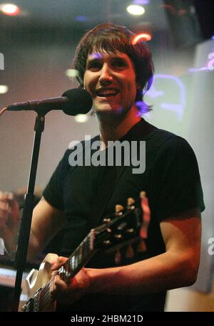 Tim Wheeler of Ash performs at XFM, Global Radio Studios in London on ...