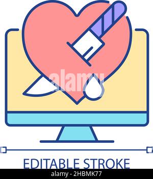 Personal revenge linear icon Stock Vector Image & Art - Alamy