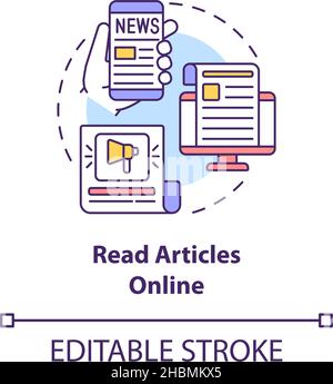 Blog articles abstract concept vector illustration Stock Vector Image ...