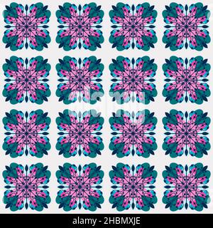 Neon abstract flower pattern for fabrics and textiles and packaging ...