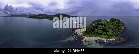Aerial view of bureh beach, Freetown, Sierra Loene Stock Photo - Alamy