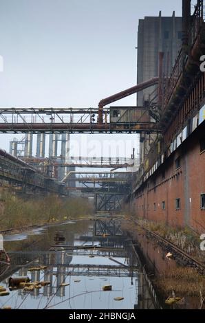 Old derelict coke works in south Wales - closed in 2002 - and now ...