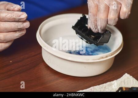 excess ink is removed from the printhead Stock Photo - Alamy